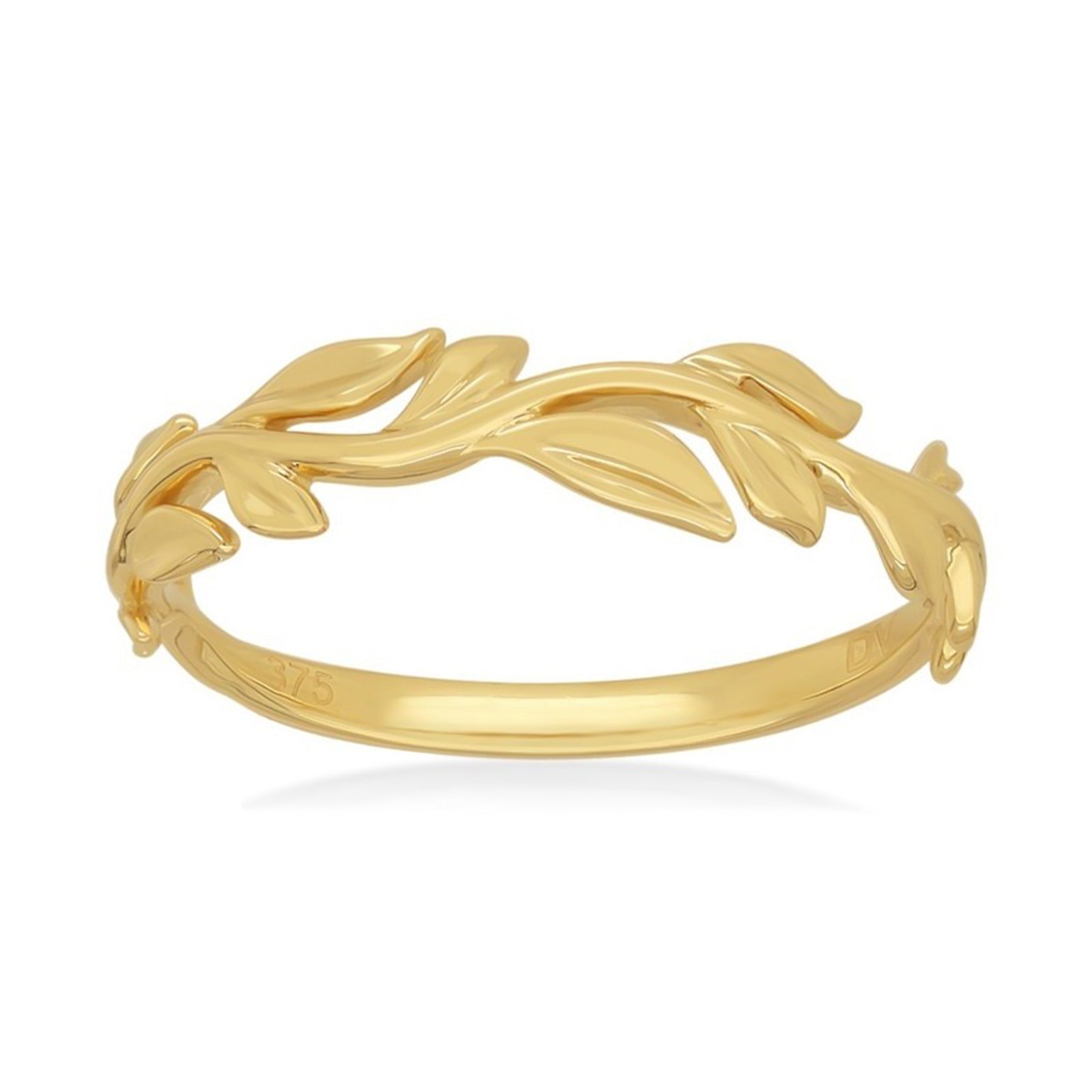 9ct Yellow Gold Leaf Ring