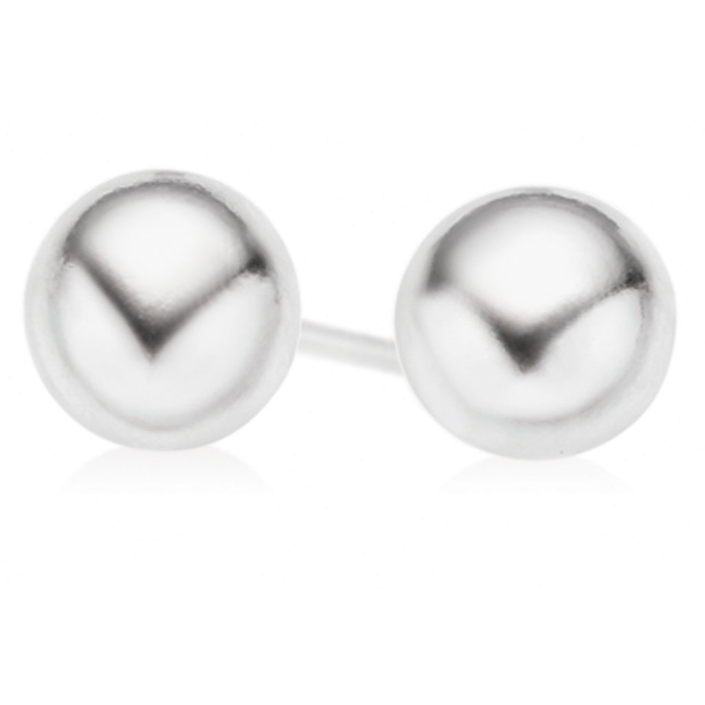 Sterling Silver 6mm Ball Stud Earrings – Zamels